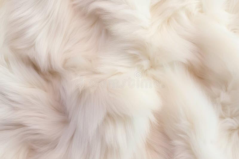 Creamy Soft Fur Texture: a Luxurious Close-up Stock Illustration ...