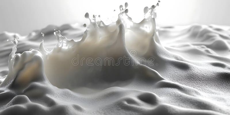 Creamy Splash of Milk Macro Photography Liquid Dynamic Motion Close Up ...