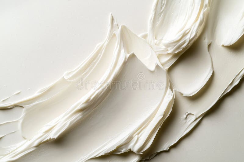 Creamy Strokes with Soft Edges Create a Minimalist Design on a Smooth ...