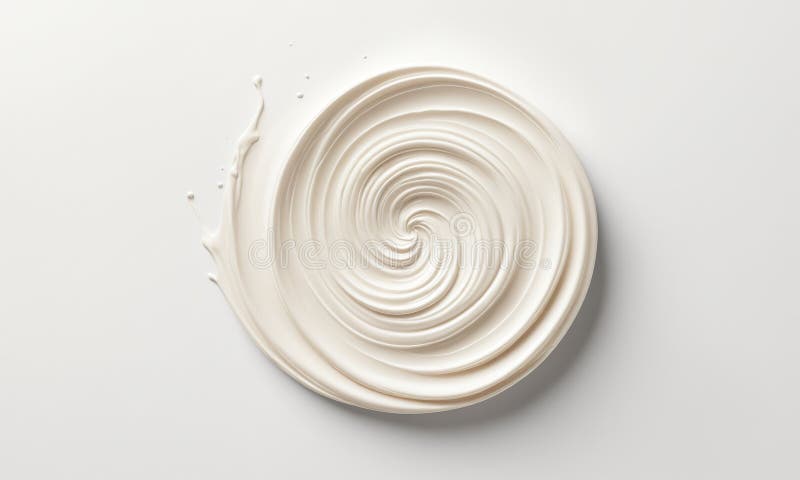 Creamy Swirl Pattern on a White Background Stock Illustration ...