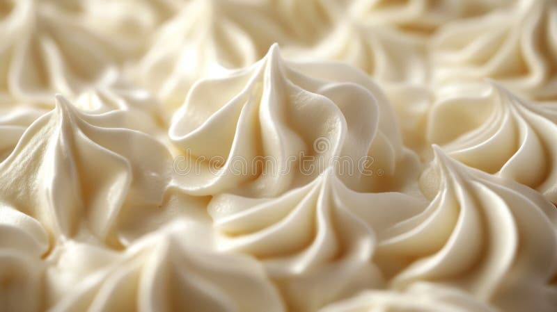 Creamy Swirls of Frosting Create a Delicious Texture Stock Illustration ...