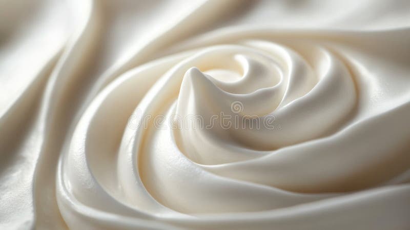 Creamy Swirls of Whipped Cream Texture Stock Illustration ...