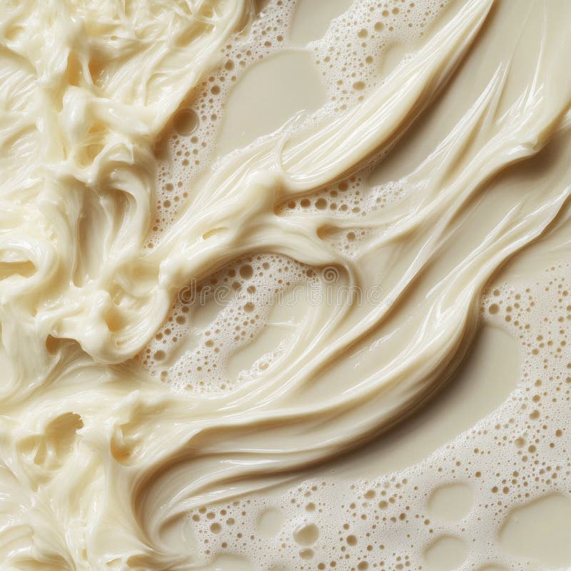 Creamy Texture Swirls Bubbles Rich Smooth Surface Stock Photos - Free ...