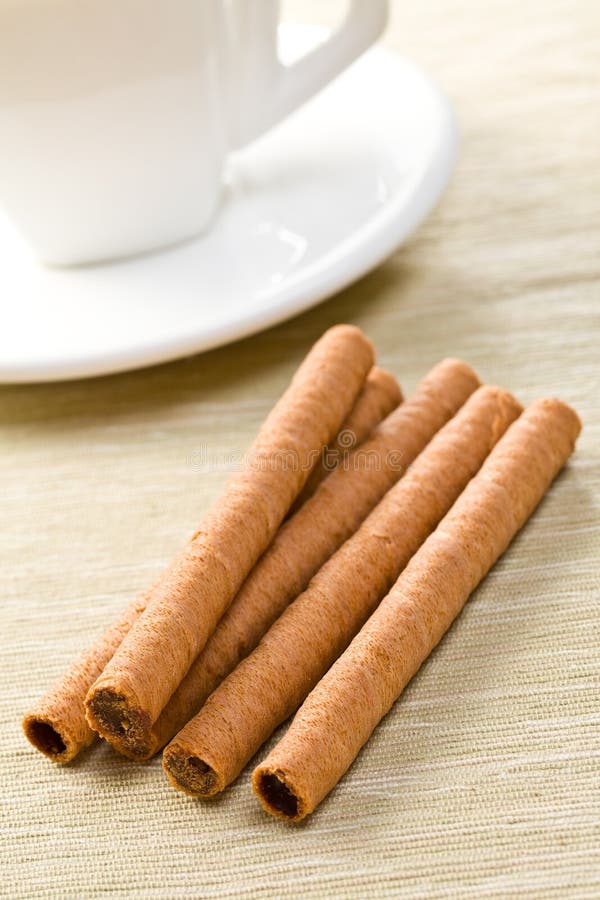 Wafer Roll Sticks Cream Rolls Stock Photo - Image of isolated, stick ...