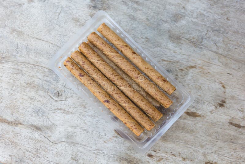 Creamy Wafer Biscuit Texture. Neapolitan Wafers are a Wafer and ...