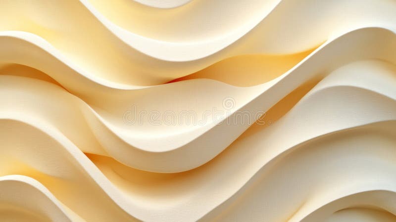 Creamy Wave Texture Background. Delicious Whipped Cream Swirls Stock ...