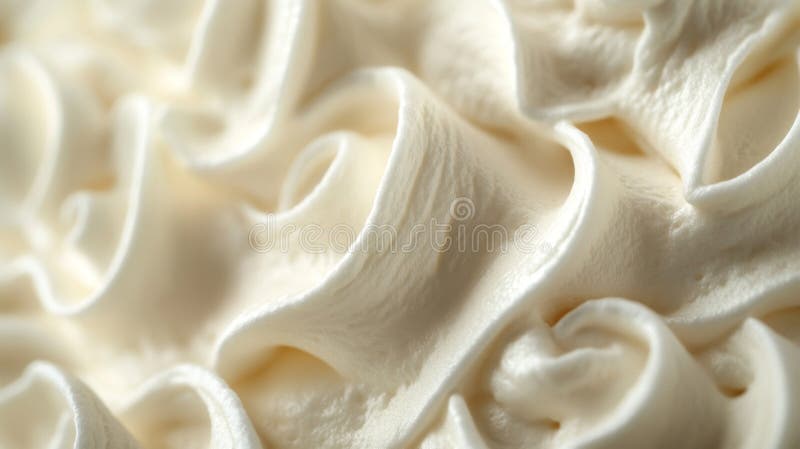 Creamy Whipped Dessert Swirls Texture Background Stock Illustration ...