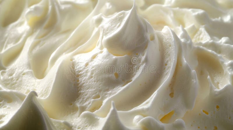 Creamy Whipped Dessert Texture Close Up Stock Illustration ...