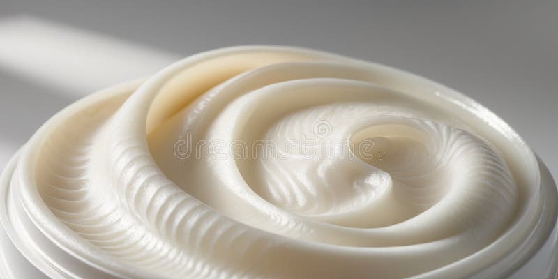 Creamy White Cosmetic Product Texture Closeup Stock Image - Image of ...
