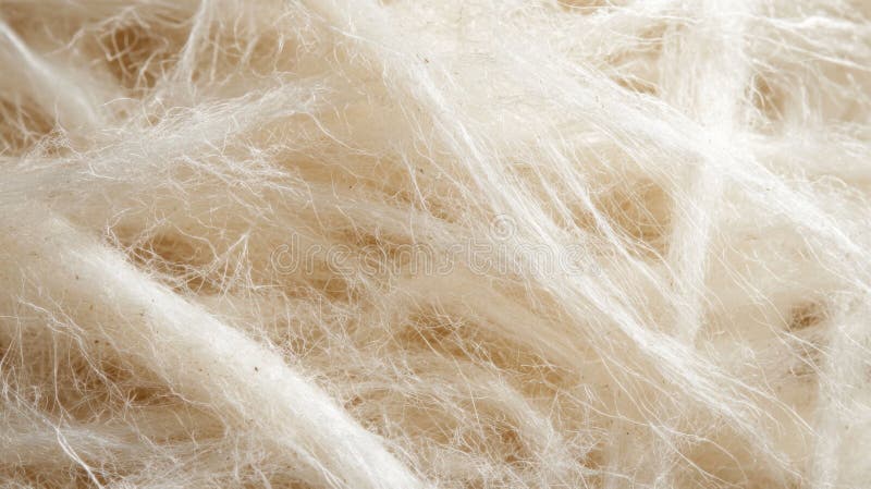 Creamy White Fluffy Cotton Like Fiber Texture Stock Illustration ...