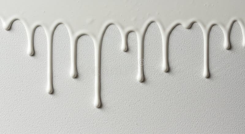 Creamy White Paint Dripping Down Abstract of White Paint Dripping Down ...