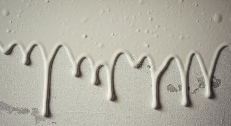 Creamy White Paint Dripping Down Abstract of Creamy White Paint ...