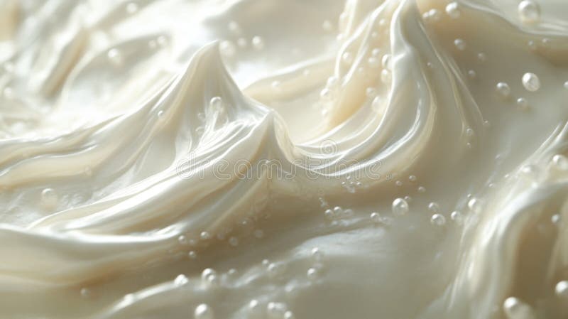 Creamy White Substance with Embedded Pearls Stock Illustration ...