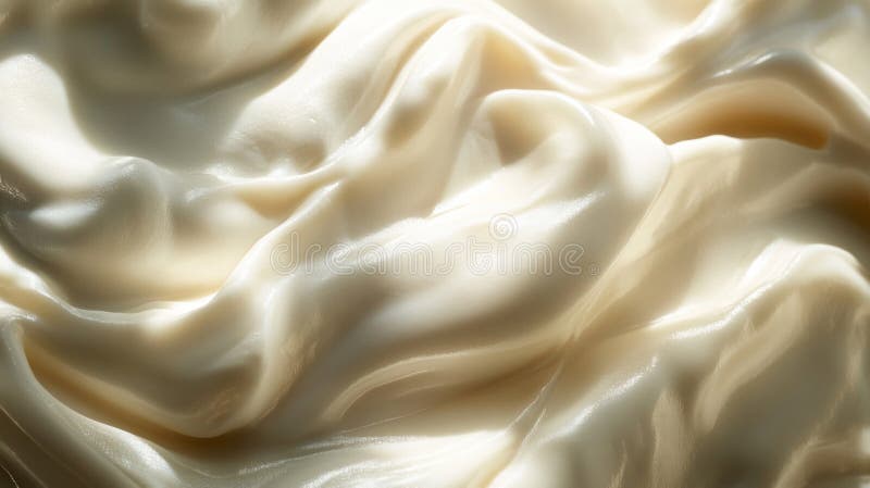 Creamy White Substance Swirling Softly Stock Illustration ...