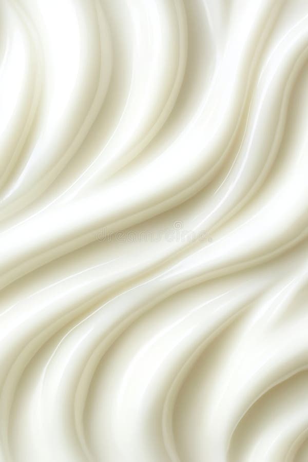 Creamy White Texture Smooth Waves of Indulgent Cream for a Delicious ...
