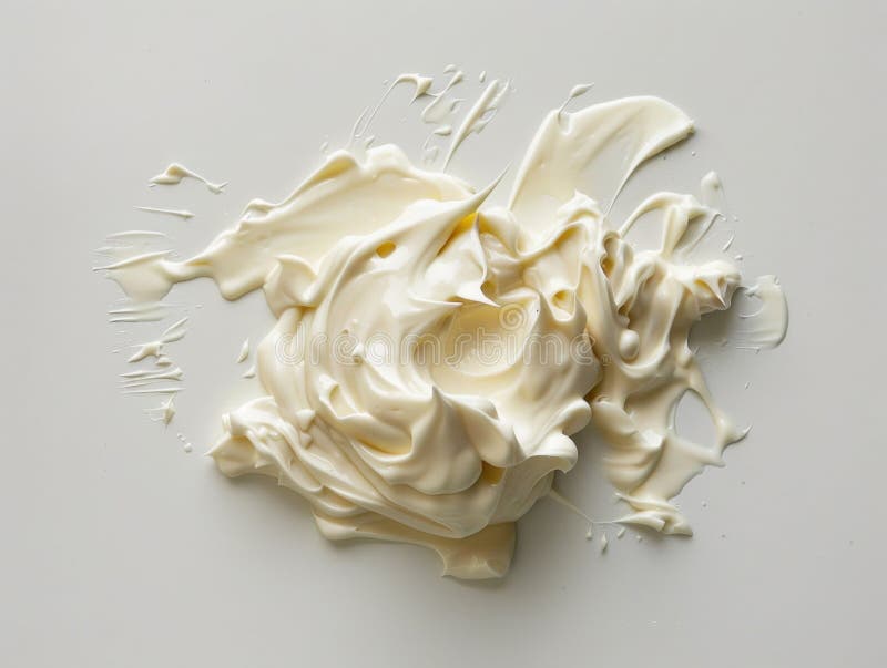 Creamy Yellow Spread on a Flat Surface, Showcasing Smooth Texture and ...