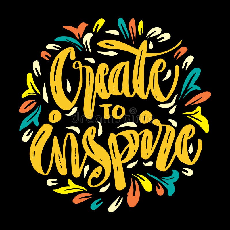 Crear Para Inspirar La Escritura a Mano. Stock de ilustración ... Crear Para Inspirar La Escritura a Mano. Stock de ilustración ...