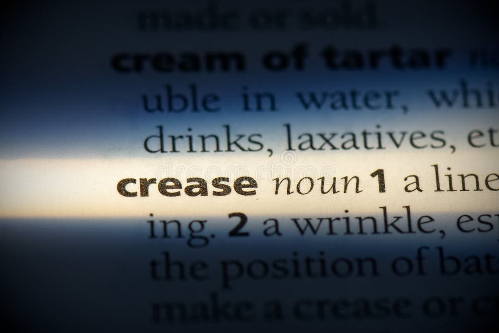 Crease stock photo. Image of dictionary, etymology, text - 161578110