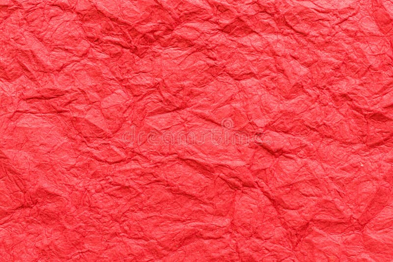 Paper Crumpled Background, Abstract Rough Creased Red Texture Stock ...