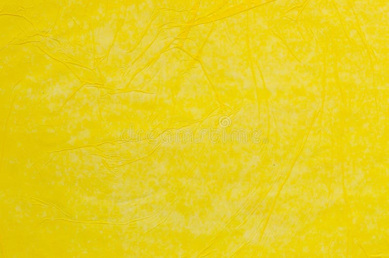 Creased Yellow Tissue Paper Background Stock Photo - Image of creased ...