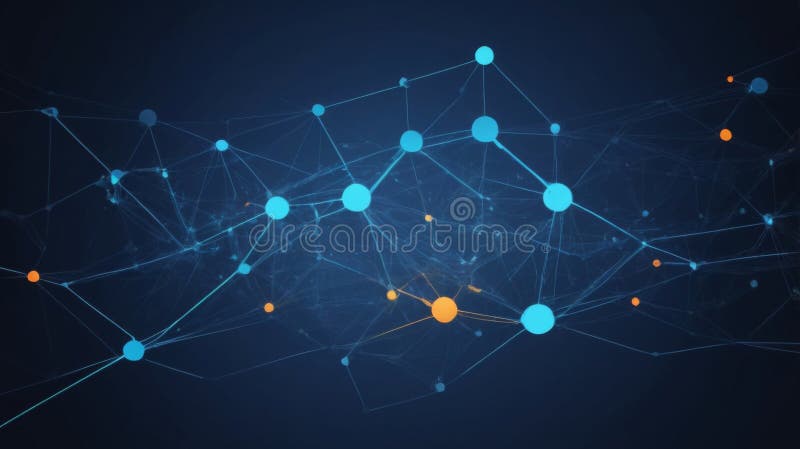 Create an Abstract Background Featuring a Network of Interconnected Digital Grids Stock ...