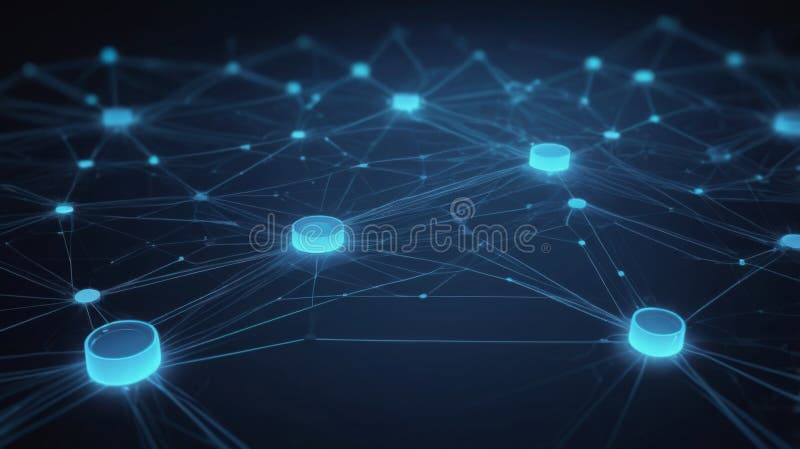 Create an Abstract Background Featuring a Network of Interconnected ...