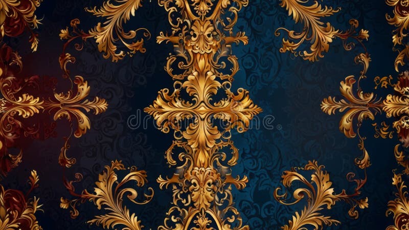 Create an Abstract Background Inspired by Baroque Ornamental Designs ...
