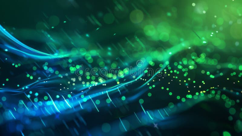 Create Abstract Digital Waveforms with Glowing Particles for a ...