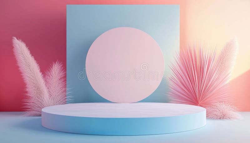 Create an Abstract Display Podium Platform for Product Presentation and ...