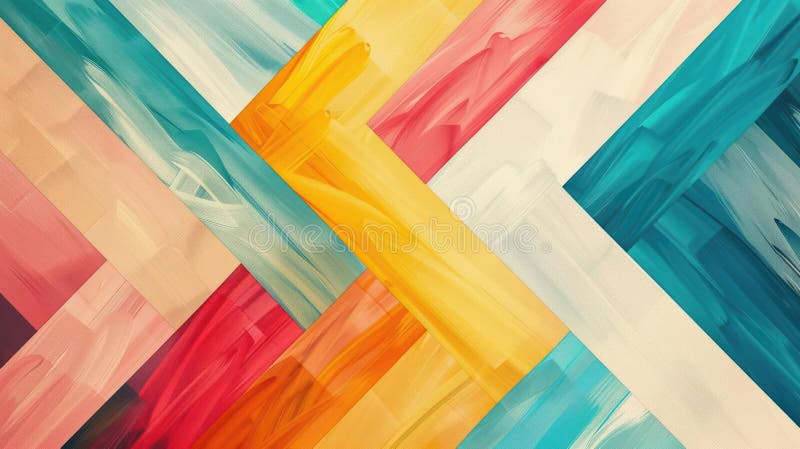 Create an Abstract Pattern with Bold, Zigzag Lines and Dynamic Shapes ...