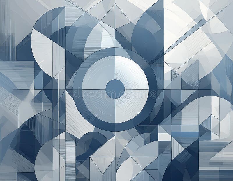 Create an Abstract Piece of Art Based on Clean, Geometric Shapes. Use ...