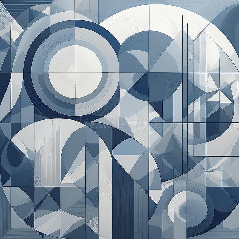 Create an Abstract Piece of Art Based on Clean, Geometric Shapes. Use ...