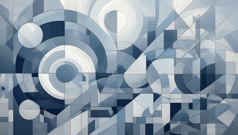 Create an Abstract Piece of Art Based on Clean, Geometric Shapes. Use ...