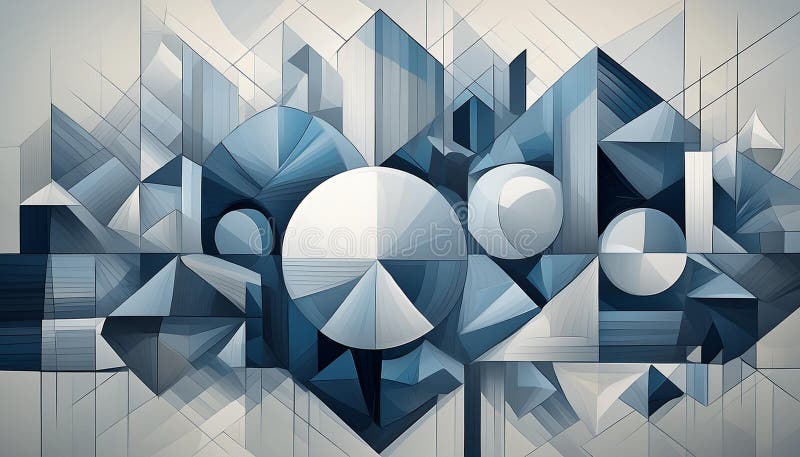Create an Abstract Piece of Art Based on Clean, Geometric Shapes. Use ...