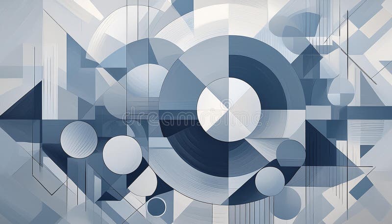 Create an Abstract Piece of Art Based on Clean, Geometric Shapes. Use ...