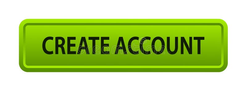 Create account button stock vector. Illustration of icon - 189898746