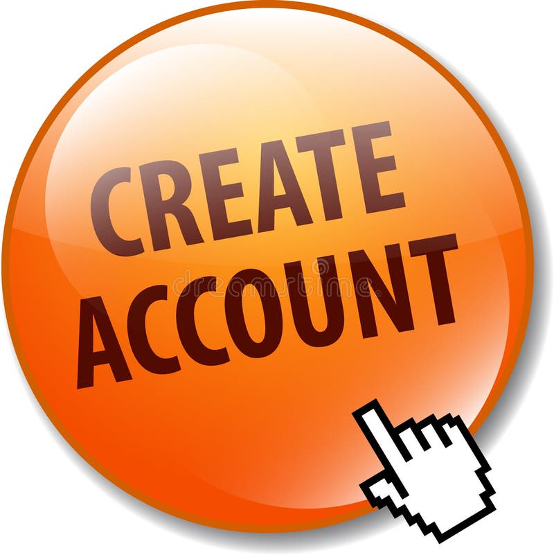 Create account button stock illustration. Illustration of apply - 120481753