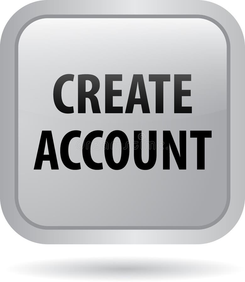 Create account button stock illustration. Illustration of business ...