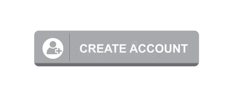 Create account button stock illustration. Illustration of flat - 122391454 Create account button stock illustration. Illustration of flat - 122391454