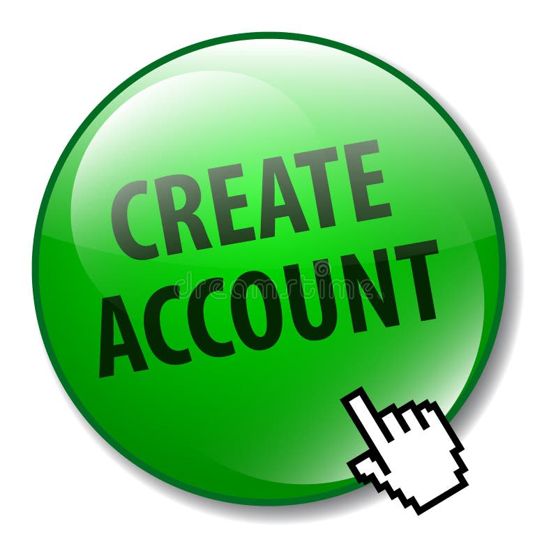 Create account button stock illustration. Illustration of cursor ... Create account button stock illustration. Illustration of cursor ...