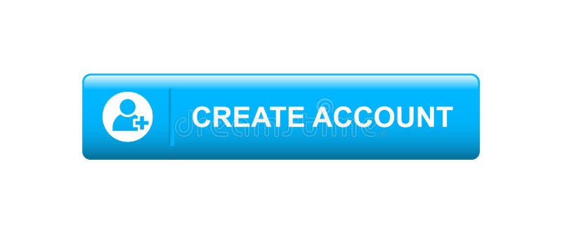 Create account button stock illustration. Illustration of joined ...