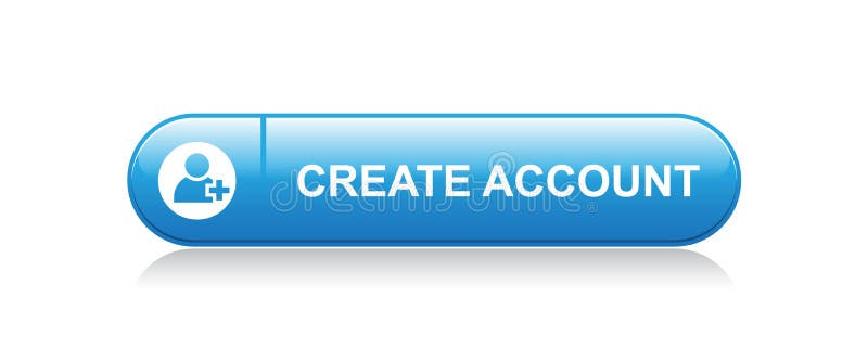 Create account button stock illustration. Illustration of icons - 122392383