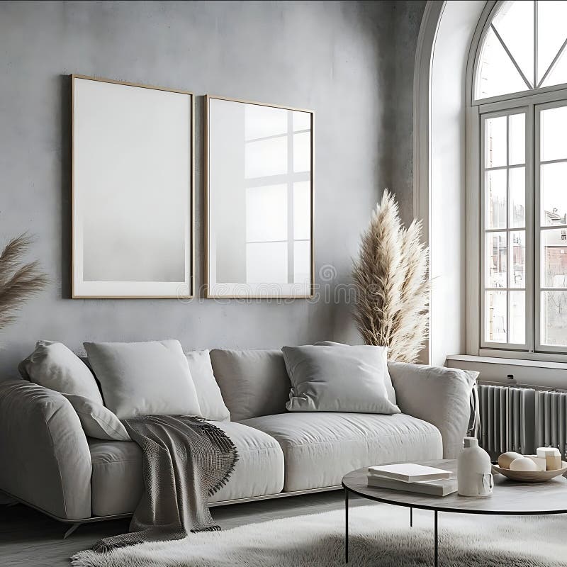 Create an Art Gallery Wall with Three Empty Poster Frames Make the Wall ...