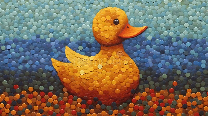 Create Art in Lowell Herrero Duck Style Stock Illustration ...