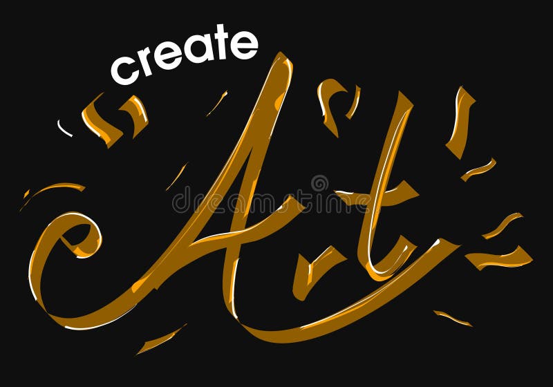 Create Art Vector Calligraphy Quote Background. Motivation, No AI Stock ...