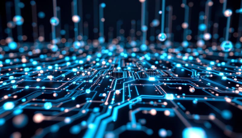 Create an Artistic Representation of a Nighttime Network or Digital ...