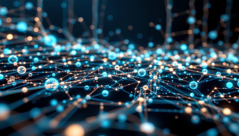 Create an Artistic Representation of a Nighttime Network or Digital ...