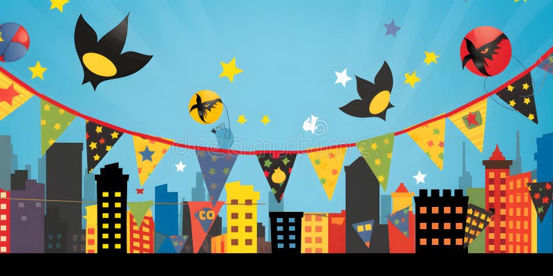 Create a Banner for a Birthday Party with a Superhero the Two ...