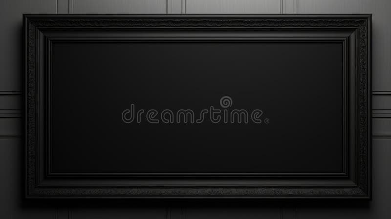 Create a Blank Rectangular Frame for Wall Art Stock Illustration ...