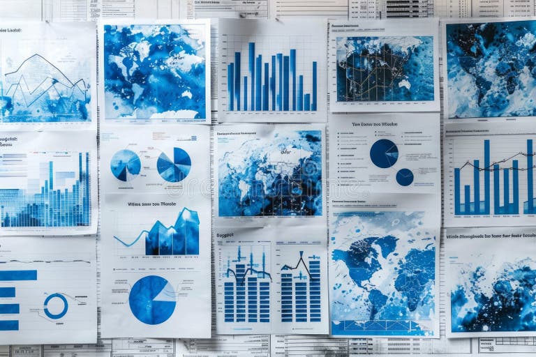 Create Blue Visual Representations for Business Analysis, Presentations ...